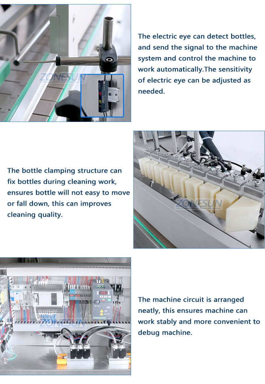 8 Heads Air Bottles Washing Machine - ZONESUN TECHNOLOGY LIMITED