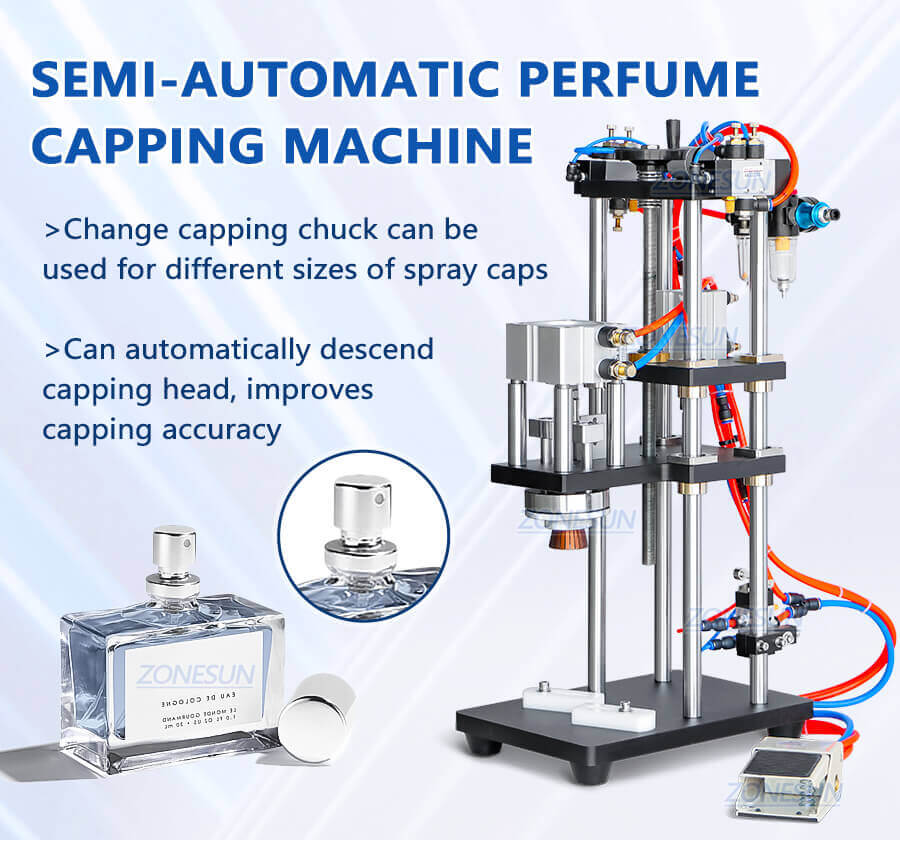 Perfume Spray Bottle Capping Machine - ZONESUN TECHNOLOGY LIMITED