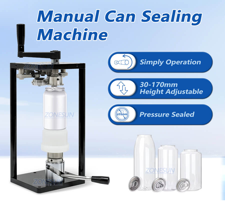 Manual Can Sealing Machine - ZONESUN TECHNOLOGY LIMITED