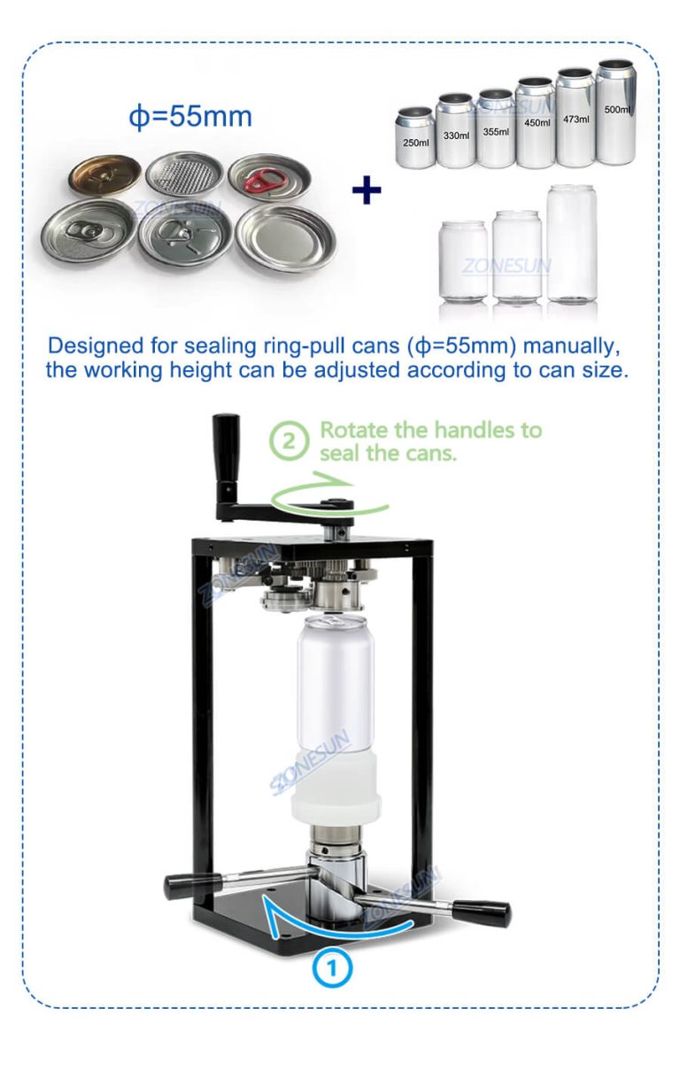 Manual Can Sealing Machine - ZONESUN