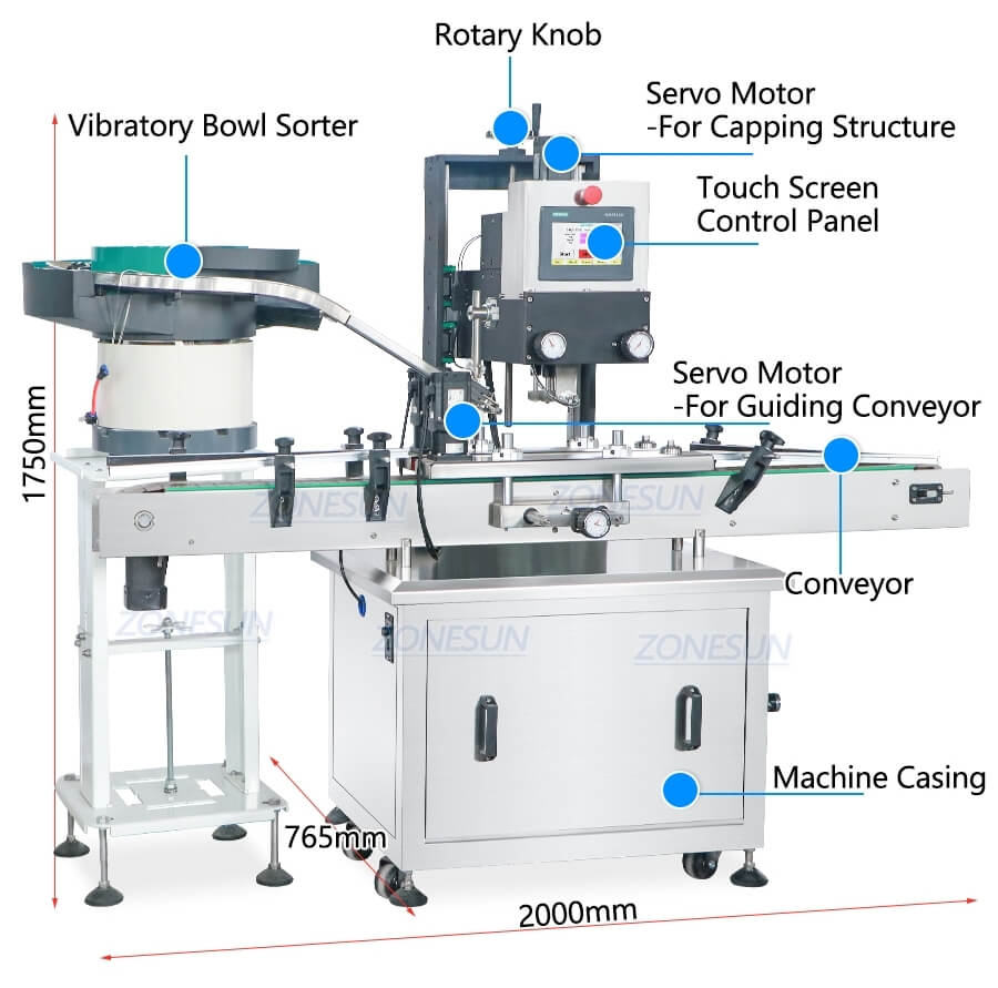 Servo Bottle Capping Machine - ZONESUN