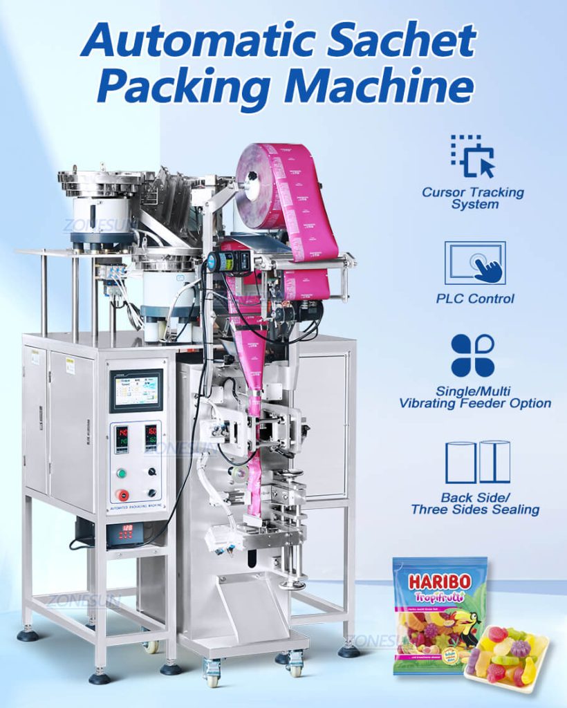 Capsule Counting Granule Sachet VFFS Packaging Machine - ZONESUN ...