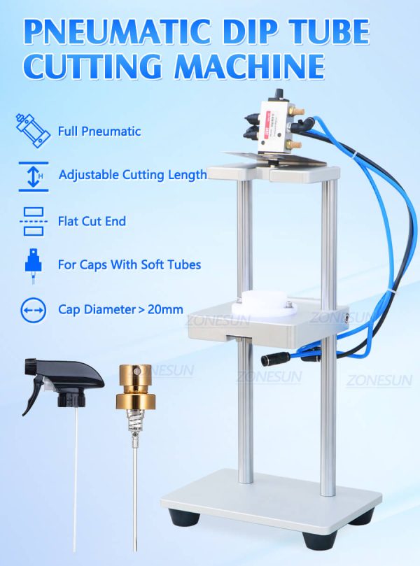 Pneumatic Dip Tube Cutting Machine - ZONESUN TECHNOLOGY LIMITED