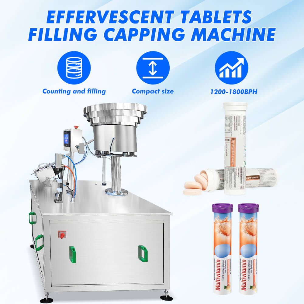 Effervescent Tablets Counting Filling Machine