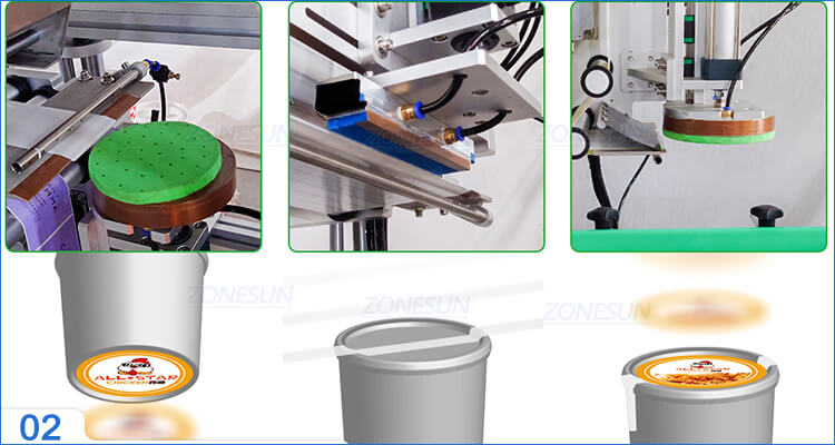 Automatic Chicken Bucket Labeling Machine